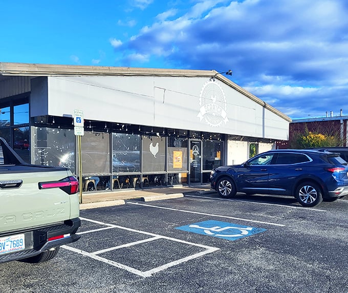 Scratch's modern exterior reflects their commitment to fresh, made-from-scratch chicken done the right way.