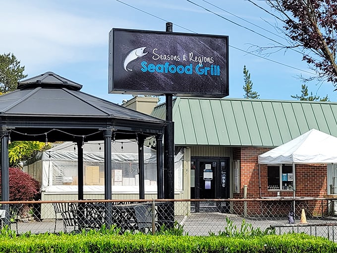 Don't let the modest exterior fool you. Behind that sign lurks seafood so seasonal it practically comes with its own calendar.