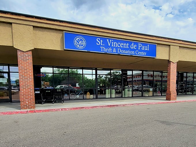 Broadway's St. Vincent de Paul welcomes shoppers with its understated charm—a thrifting destination that lets the merchandise shine.