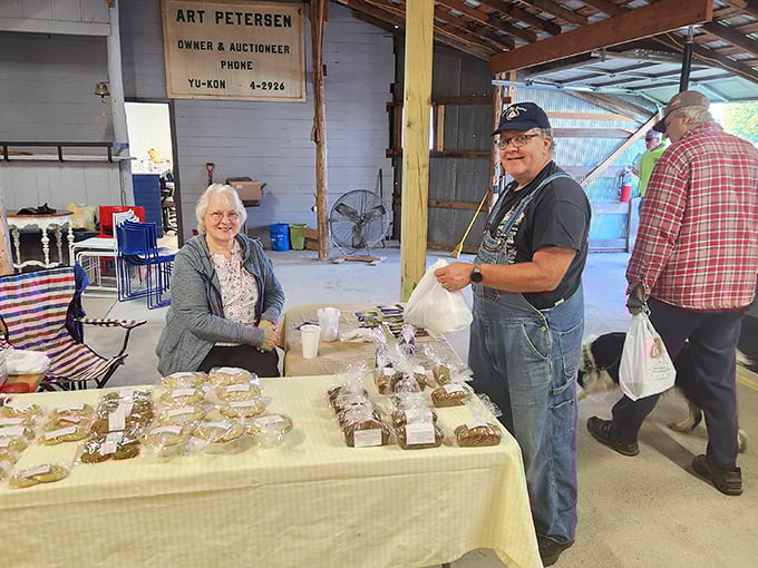 Homemade treats and friendly faces—the human connections at Trufant's market are as valuable as any antique.