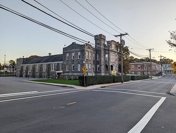 With its fortress-like stone walls and towers, Westminster’s historic Armory stands as a landmark that recalls the city’s past while anchoring its present.