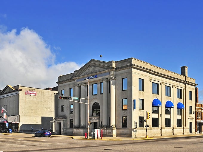 Antigo’s stately architecture stands proud at the corner, a reminder that history and affordability go hand in hand.