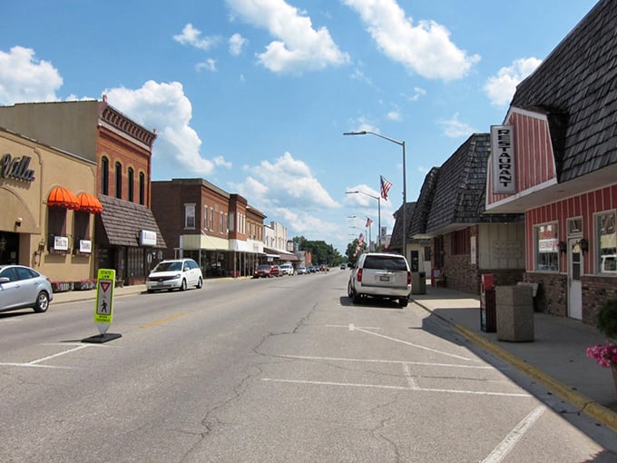 Arthur's main street stretches toward tomorrow while keeping one foot firmly in yesterday.