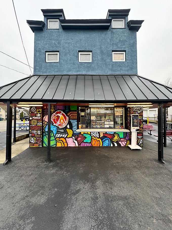 Street art meets street food at Asad's. Their hot chicken packs as much personality as their eye-catching, graffiti-adorned exterior.