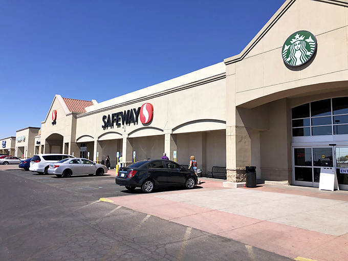 Shopping centers take on desert charm when Starbucks meets southwestern architecture.