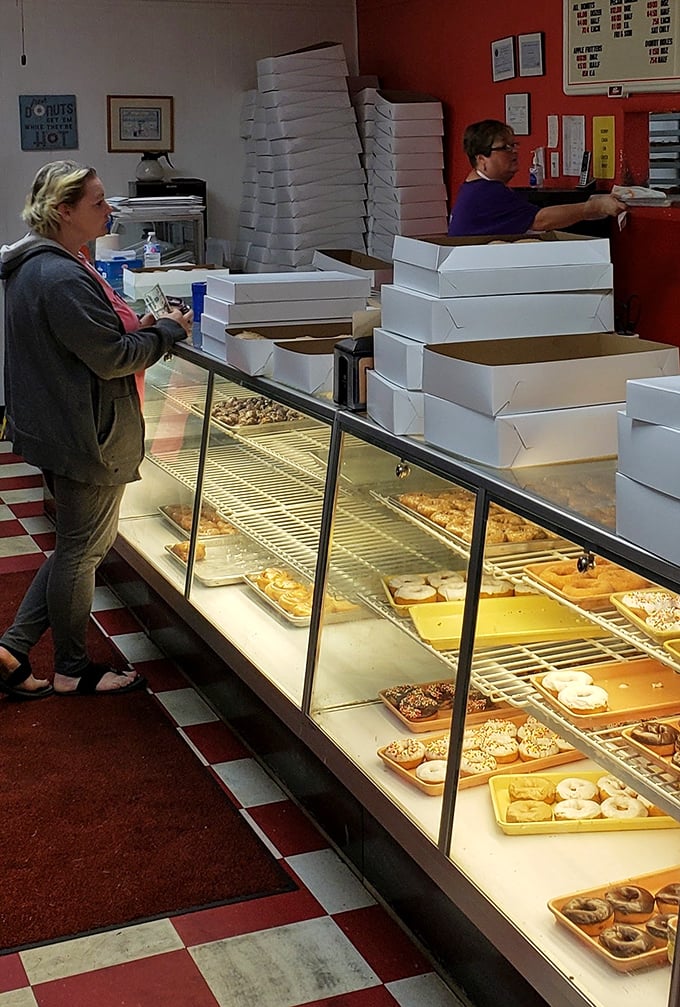 Behind those brick walls, bakers craft varieties that justify the word "variety" in every delicious bite.