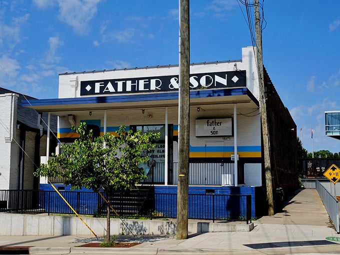 Urban vintage at its finest—where the building itself is as much a statement piece as what's sold inside.