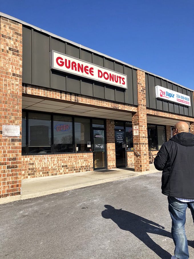 The straightforward exterior of Gurnee Donuts hides delicious secrets within. Sometimes the best treasures come in unassuming packages!