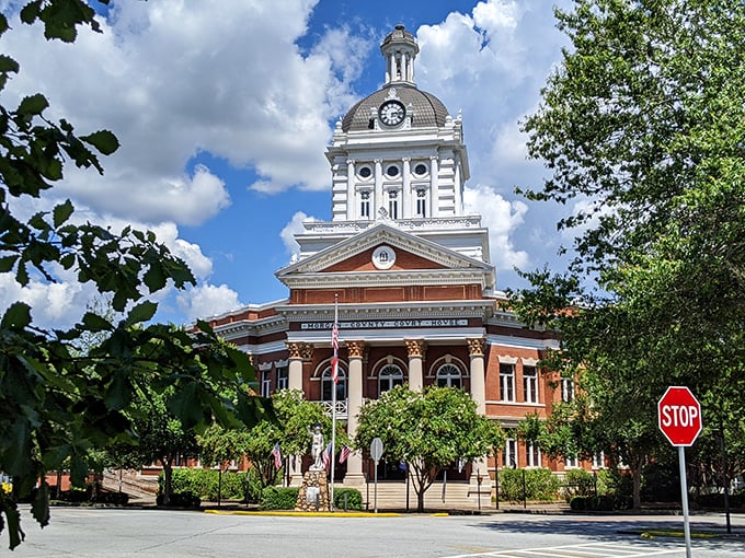 Madison's courthouse stands as a testament to small-town pride and preservation. That dome has been photobombing family pictures for generations!