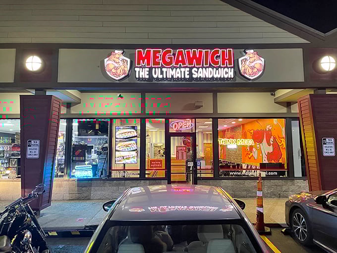 That bold red signage isn't just advertising - it's a promise of sandwich experiences beyond your wildest dreams.