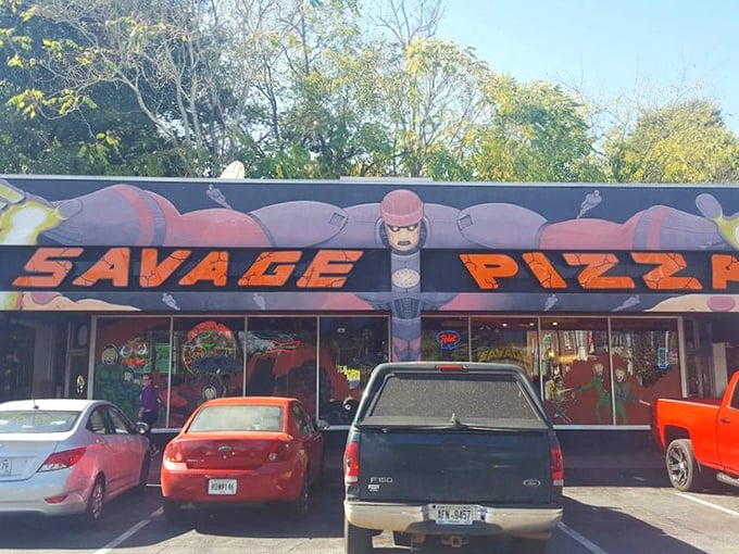 When pizza joints look this cool, you know the slices inside match the attitude with every single bite.
