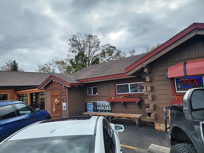 This woodsy retreat serves up comfort food that tastes like childhood camping memories.