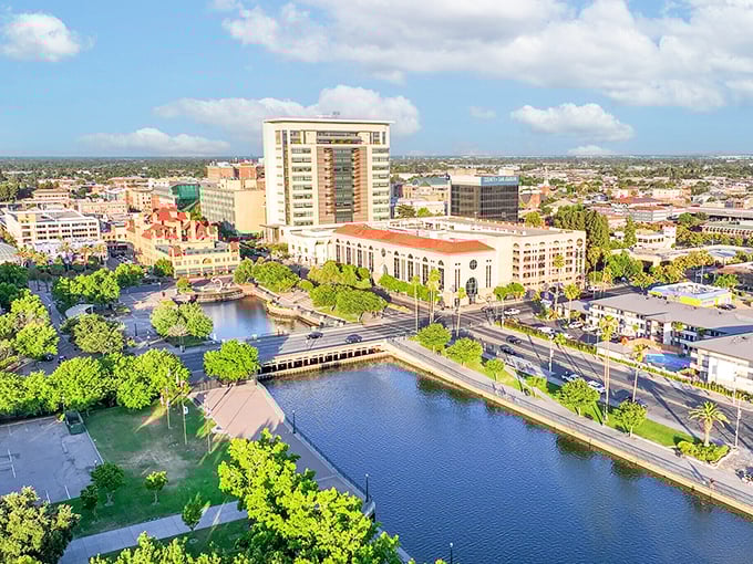 Stockton's waterfront renaissance shimmers with possibility—where bridges connect more than just banks, they link California's past to its future.