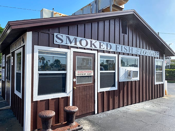 The "Smoked Fish To Go" sign might be the most honest advertising in Florida – simple, direct, and absolutely worth the stop.