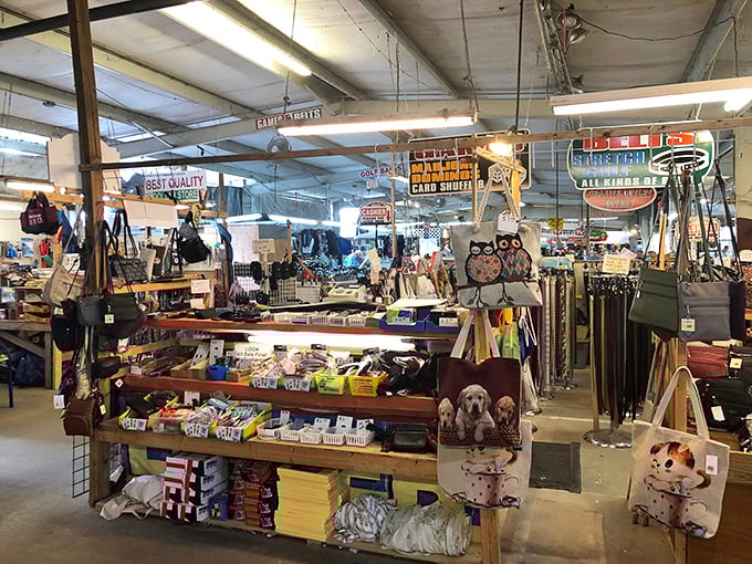 Shop 'til you drop, then shop some more! The Market of Marion's covered walkways stretch seemingly to infinity.