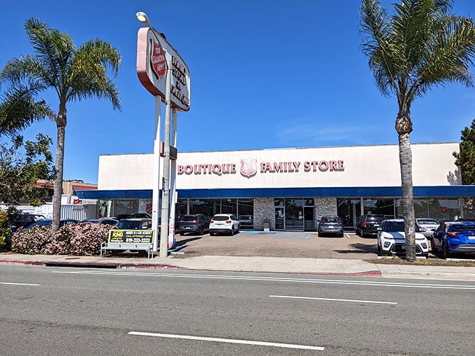 Palm trees and thrift shopping create the perfect California combination of sunshine and savings opportunities.