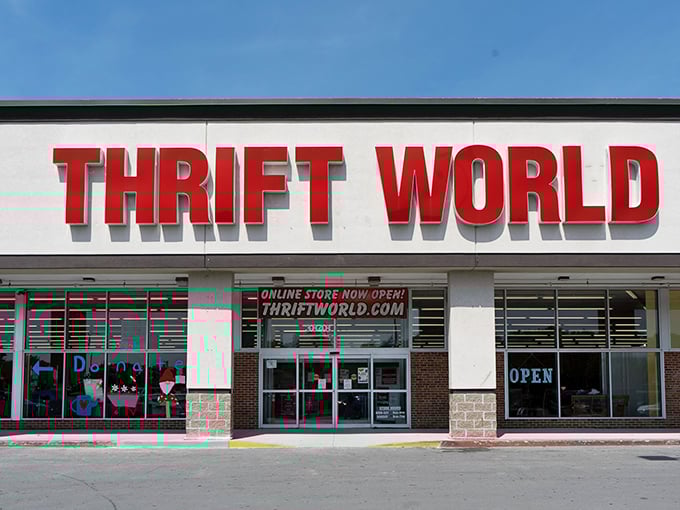 The expansive storefront promises clothing adventures that rival any department store experience.