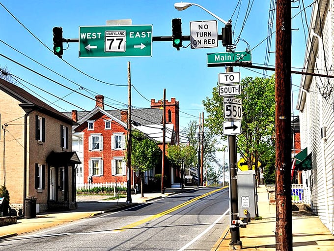 Thurmont’s Main Street blends small-town charm with easy access to Maryland’s scenic byways, where adventure is always just around the corner.