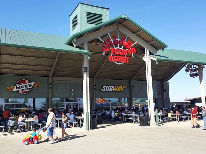 Modern amenities meet old-fashioned bargain hunting in this shopper's paradise with something for every family member.