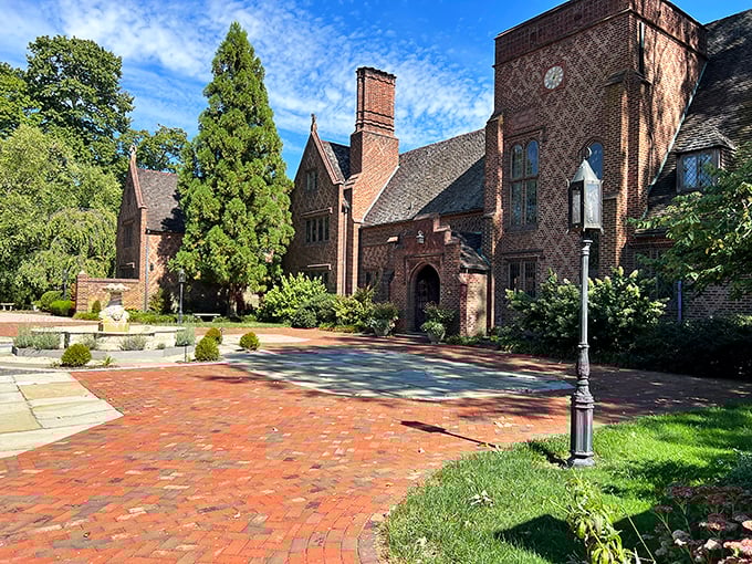 Aldie Mansion's brick façade and meticulous landscaping showcase the architectural grandeur that makes Doylestown's historic buildings more than just old – they're timeless.