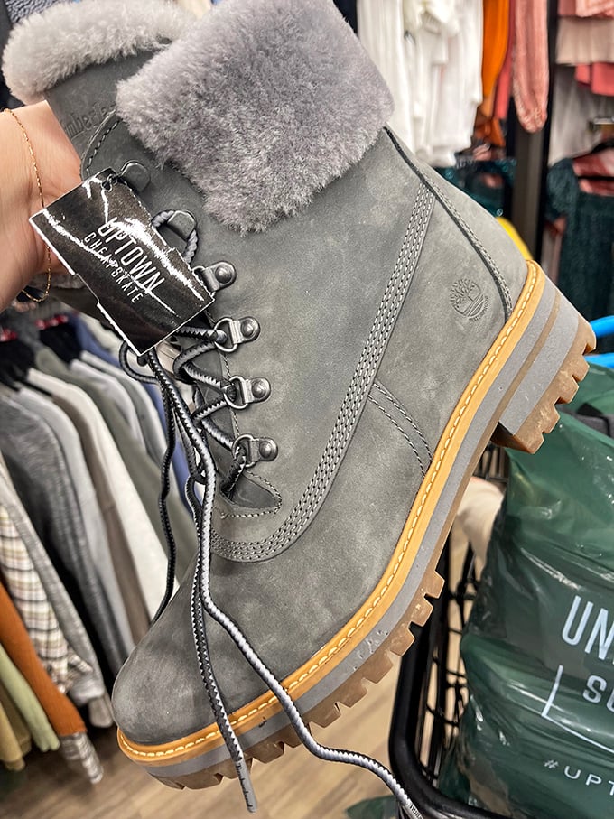 These Timberland-style boots with the Uptown Cheapskate tag represent the holy grail of thrifting: rugged quality at gentle prices.