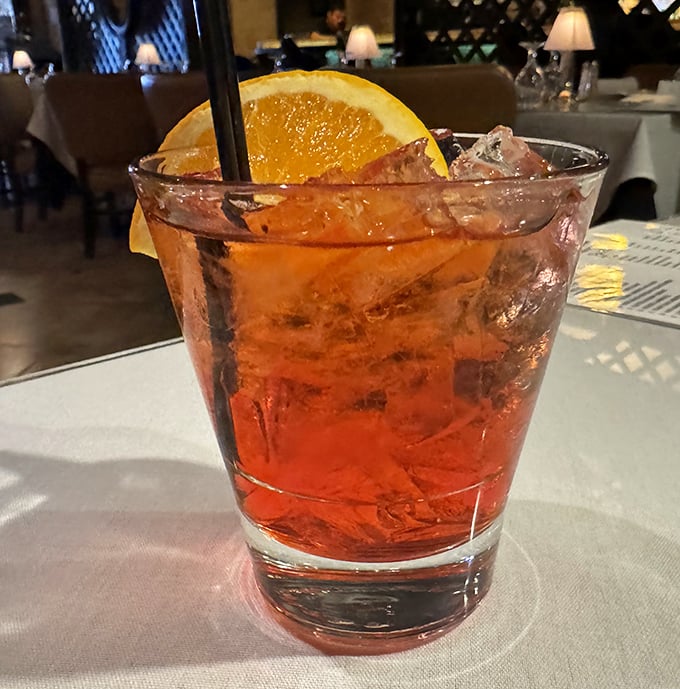 An Aperol Spritz glows like a Cleveland sunset, the perfect prelude to an Italian feast or delightful conclusion to a day of exploration.