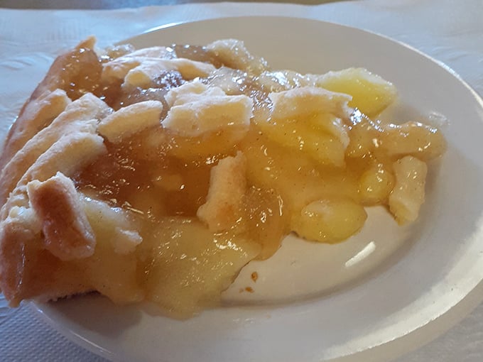 Apple pie that doesn't need Instagram filters – just honest-to-goodness fruit and pastry doing what they've done best for centuries.