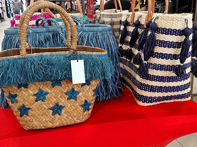 Beach-ready bags with personality—because nothing says "I'm on vacation" like carrying a tote that's more festive than you are.