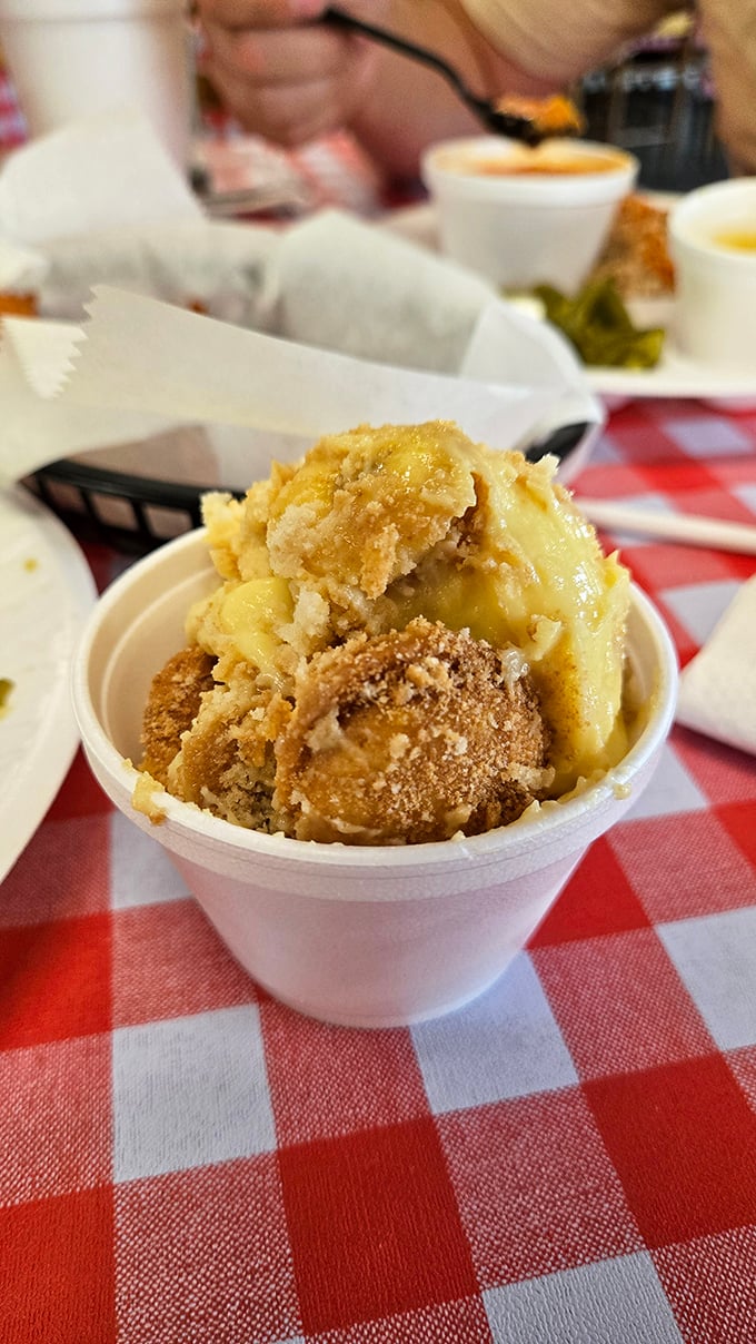 Banana pudding that would make your grandmother jealous—creamy, vanilla-scented comfort topped with perfectly placed vanilla wafers.