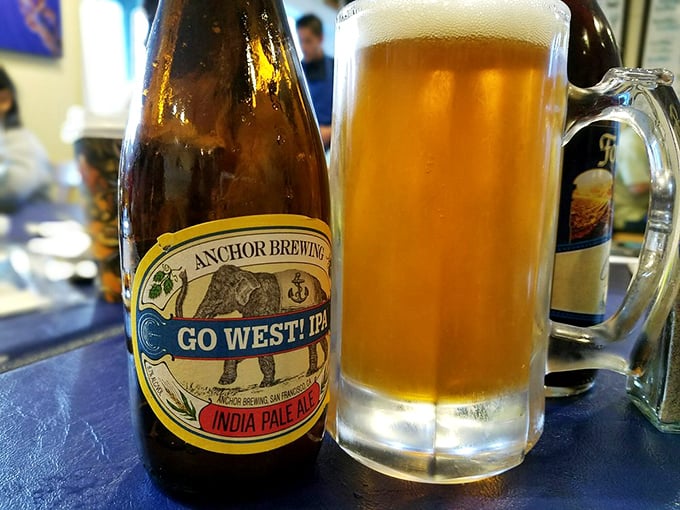 The perfect companion for fried fish—cold, refreshing, and zero judgment about your third piece of halibut.