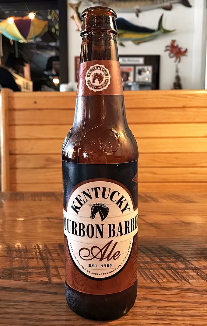Nothing complements smoky barbecue quite like a Kentucky Bourbon Barrel Ale. This bottle contains liquid harmony for your meat symphony.