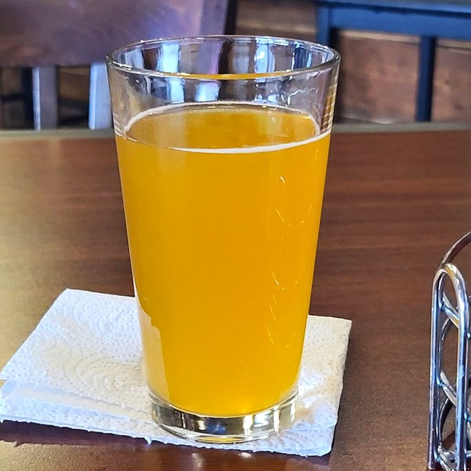 Nothing complements smoky BBQ like a cold, golden beer—this glass of sunshine is the perfect palate cleanser between bites of brisket.