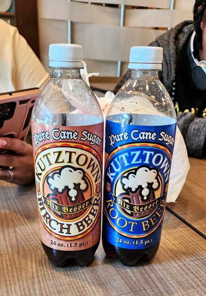 Kutztown sodas—because sometimes your sandwich deserves a beverage with Pennsylvania pedigree and pure cane sugar credentials.