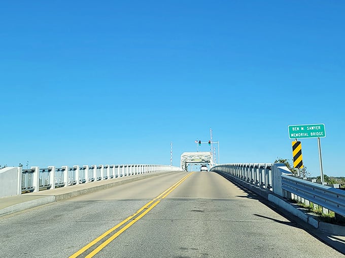 The Ben Sawyer Bridge – your official gateway to island time. Cross over and watch your blood pressure drop with each rotation of your tires.