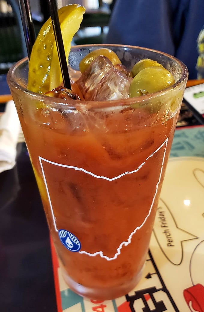 Their Bloody Mary comes with the outline of Ohio on the glass—because when something's this good, state pride is absolutely necessary.