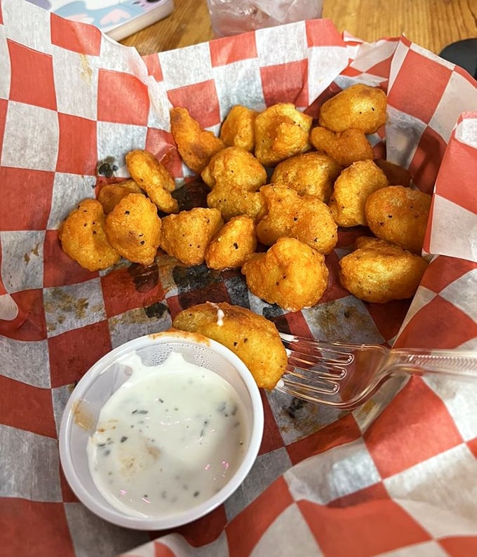 These golden cauliflower bites prove vegetables can be just as indulgent as any bar food—crispy, saucy, and utterly craveable.