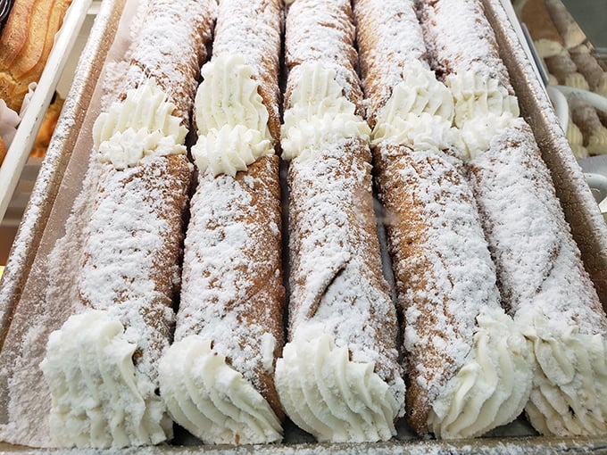 Cannoli so authentic, they make you speak with your hands. These cream-filled tubes of happiness are worth every calorie.