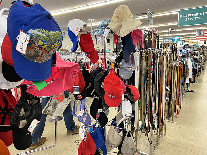 Hat and belt paradise where Florida's headwear comes to find new life. That fishing cap has stories to tell—and now it can tell them on your head.