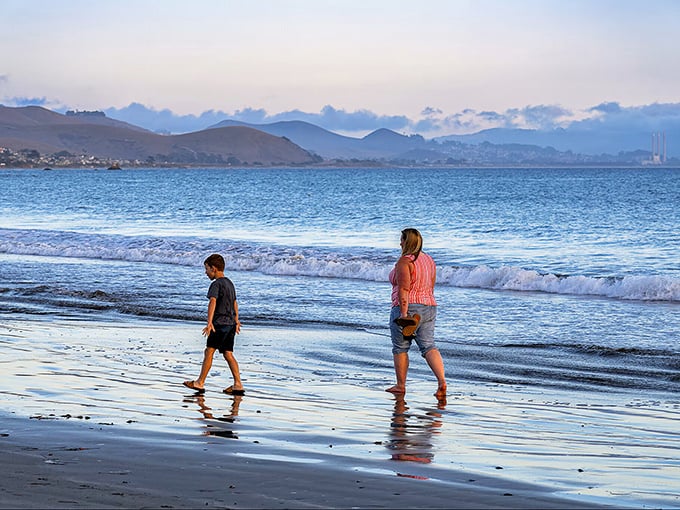 Evening beach strolls in Cayucos – nature's therapy session where the soundtrack is waves and the admission price is absolutely nothing.