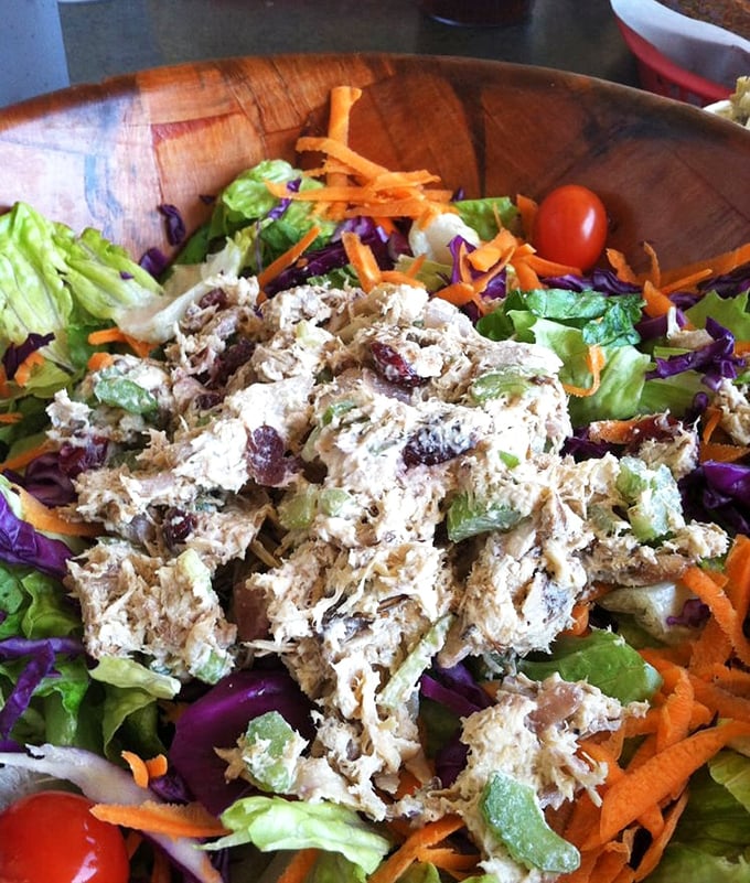 When you tell your doctor you're "eating more salads." This chicken salad is the diplomat between your health goals and your taste buds.