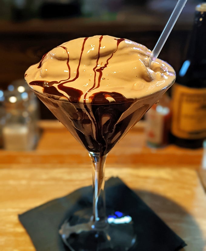 This chocolate martini isn't just dessert in a glass—it's what happens when your childhood chocolate milk grows up and gets sophisticated.