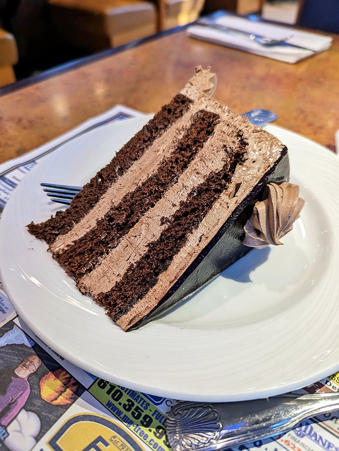 Layer upon layer of chocolate decadence—this mousse cake doesn't just satisfy your sweet tooth, it throws a party for it.