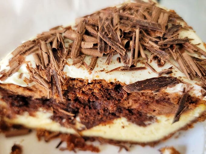 Chocolate on chocolate on chocolate – this isn't just a dessert, it's what therapists should prescribe instead of retail therapy.