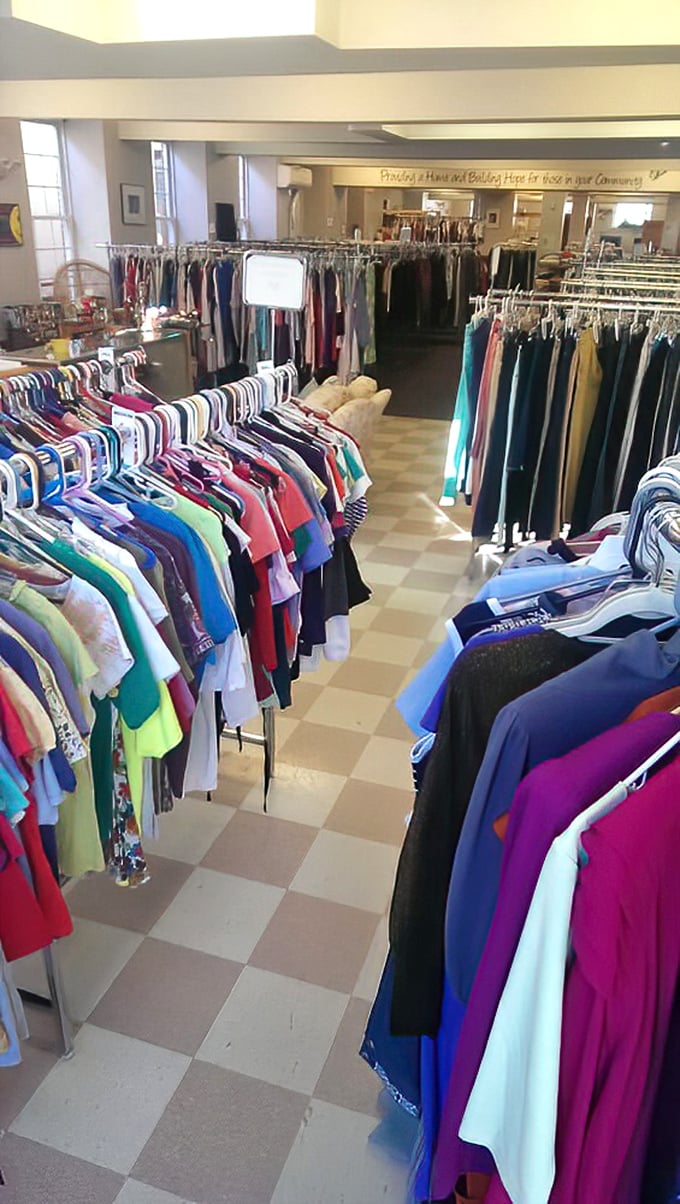 Rack after glorious rack of fashion possibilities—where your next favorite outfit is hiding between someone else's castoffs.