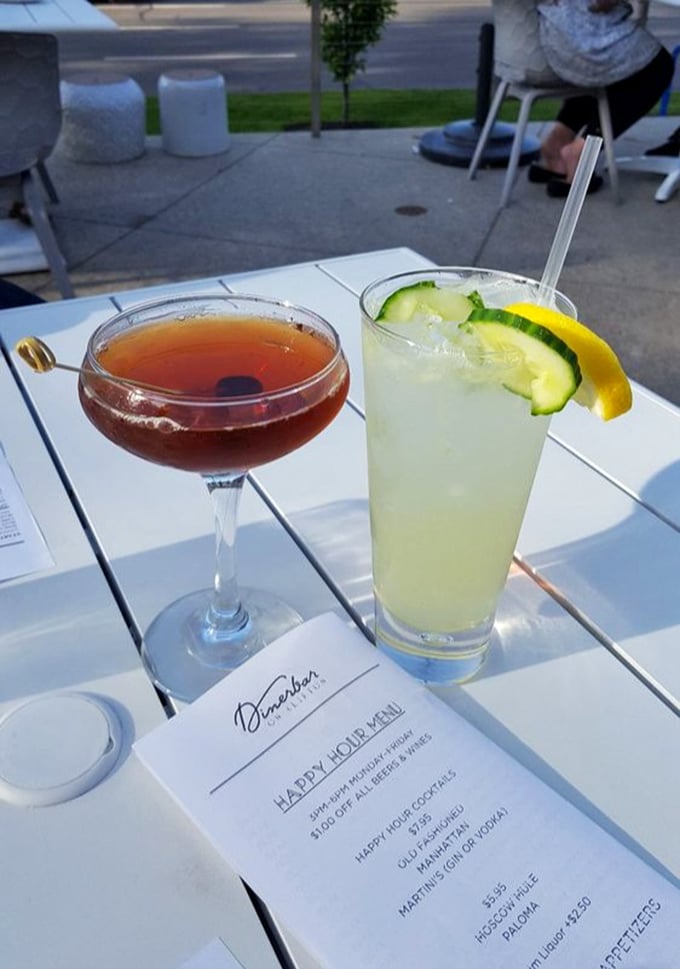 Cocktail hour gets an upgrade with these handcrafted beauties. The cucumber garnish isn't just pretty—it's practically a serving of vegetables. Health food, really!