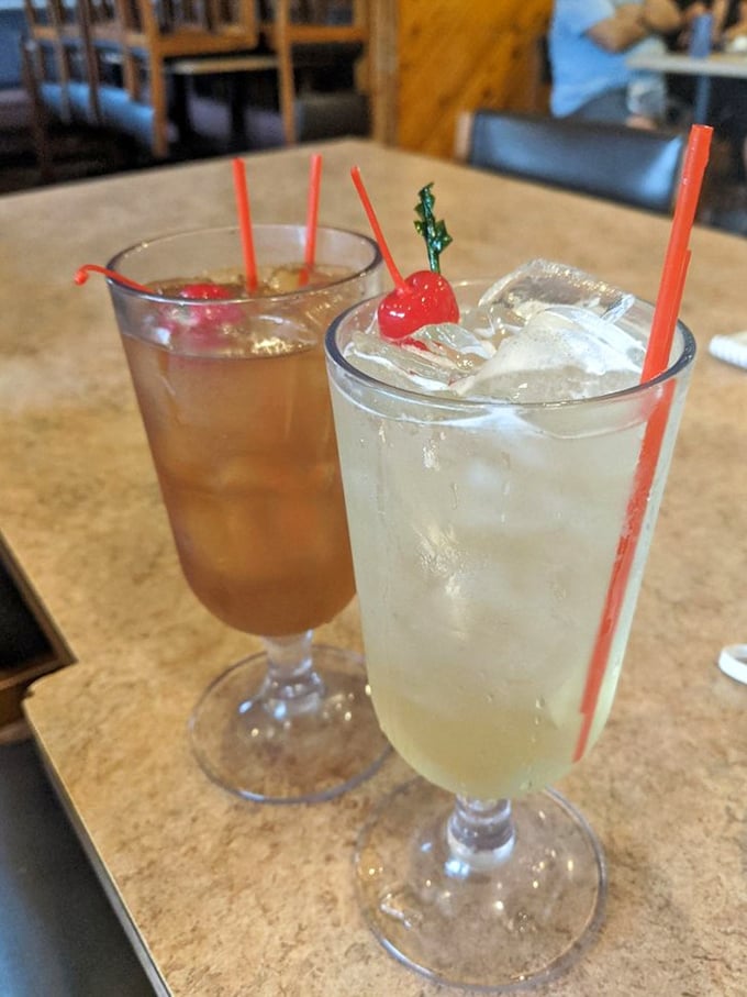 Old-school cocktails garnished with cherries and nostalgia—proof that some things just taste better when they're slightly retro.