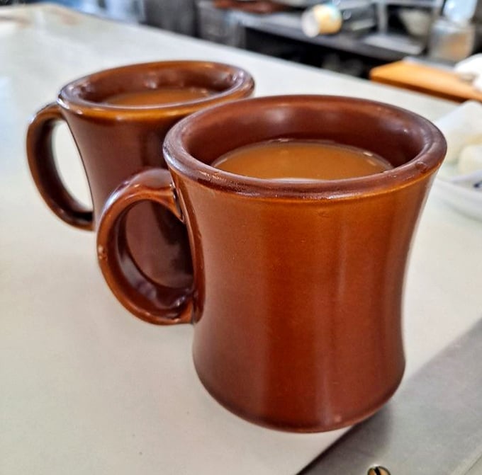 These aren't just coffee mugs – they're ceramic time machines, delivering the same honest brew that's fueled Wellsboro mornings for decades.
