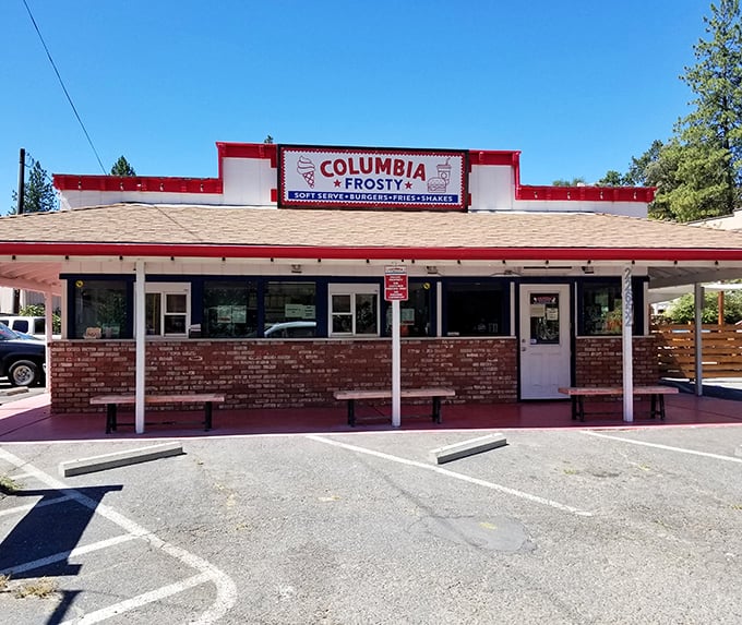 Columbia Frosty stands as delicious proof that not everything in town is stuck in the 1850s—sometimes a cold treat is exactly what a time traveler needs.