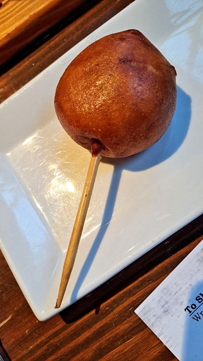 This corn pup isn't the state fair snack of your childhood—it's what happens when that snack goes to culinary school and graduates with honors.
