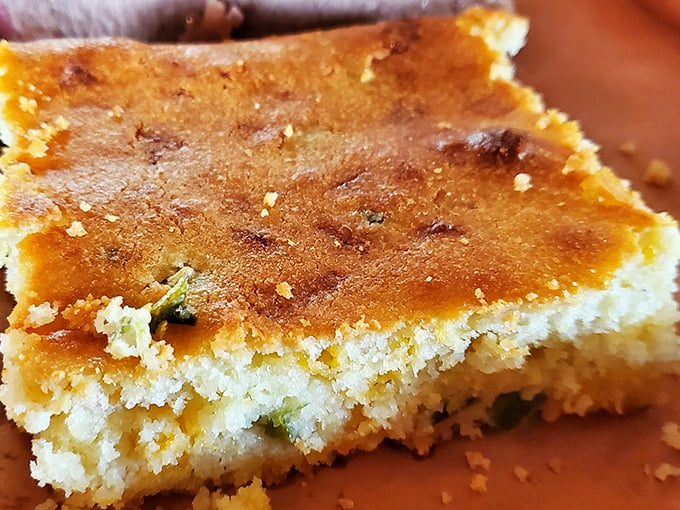 Cornbread that walks the perfect line between sweet and savory – the Switzerland of side dishes, bringing peace to your barbecue plate.